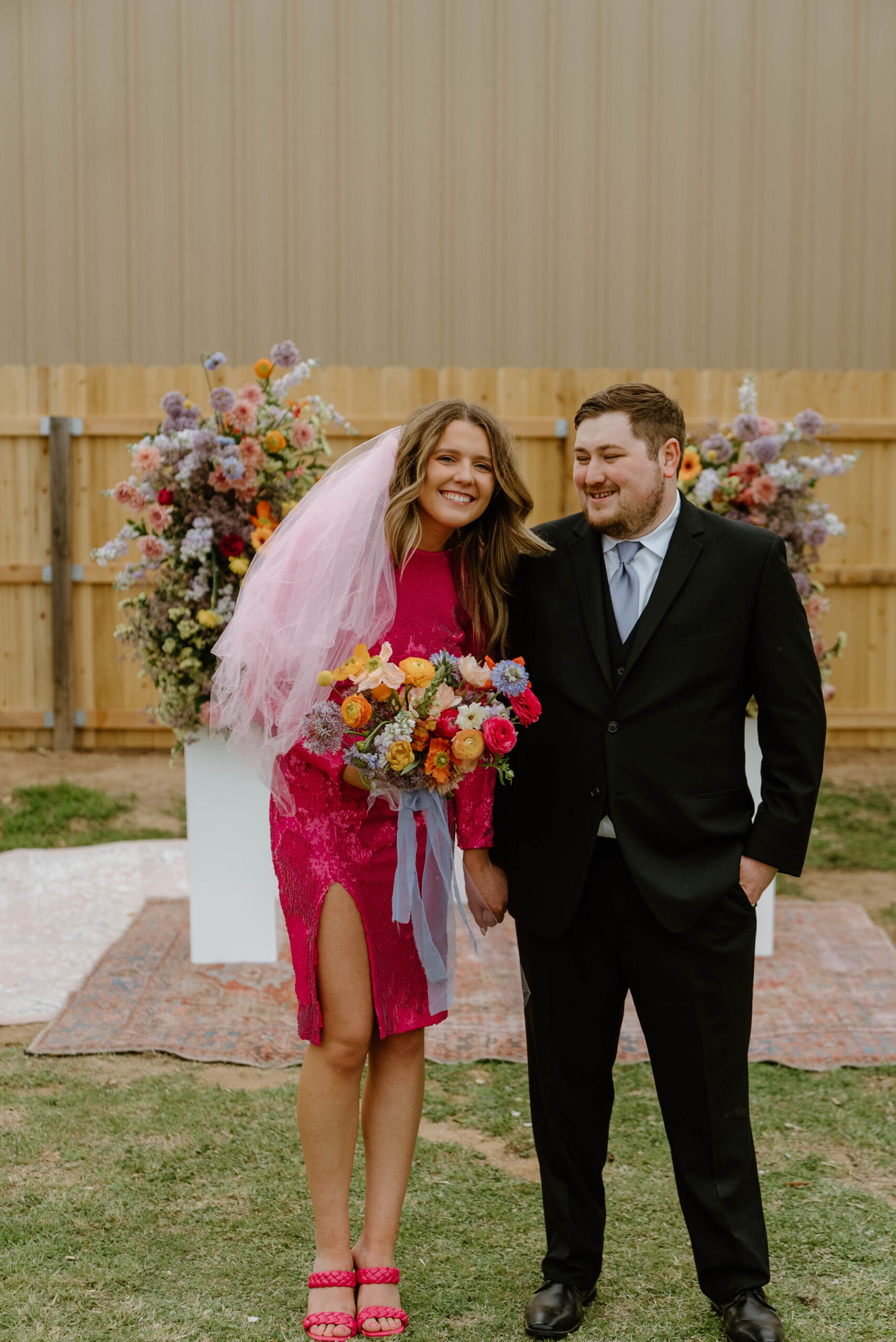 A Colorful Spring Backyard Wedding - arraydesignaz.com